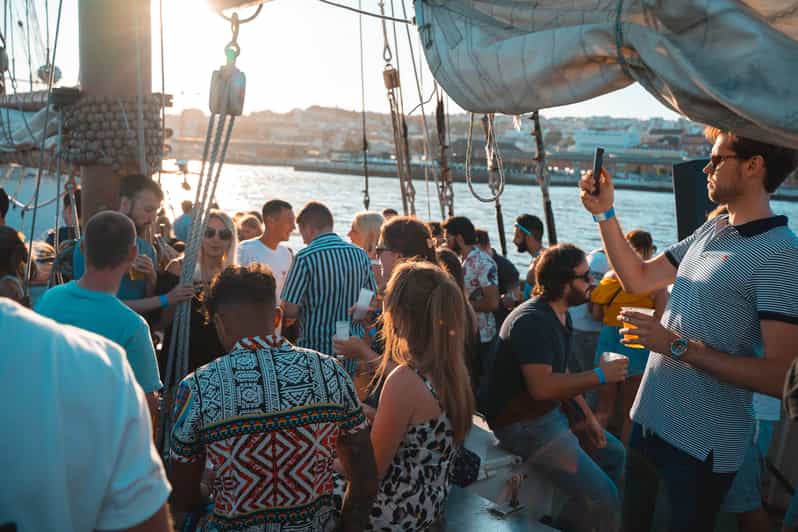 Lisbon: Sunset Boat Party with Live DJ and Night Club Entry | GetYourGuide