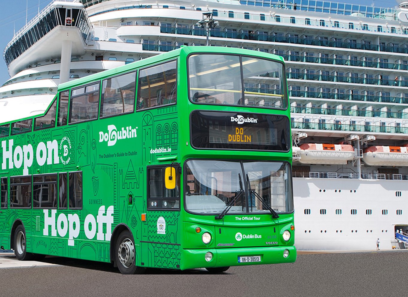Dublin: Cruise Excursion Hop-On Hop-Off Tour & Rail Ticket ...