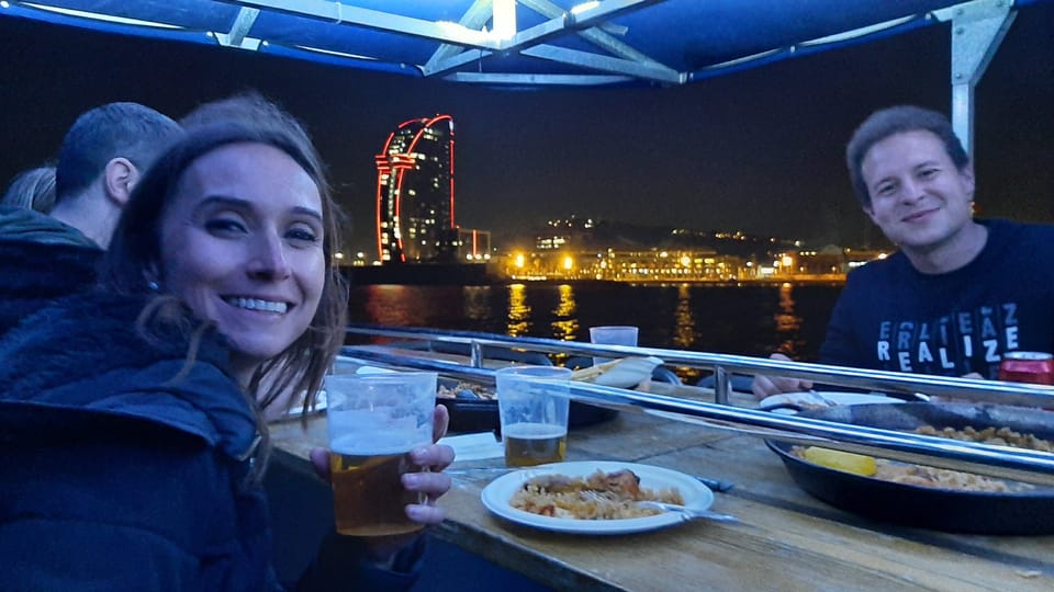 Barcelona: Private Evening Cruise with Dinner and Drinks | GetYourGuide