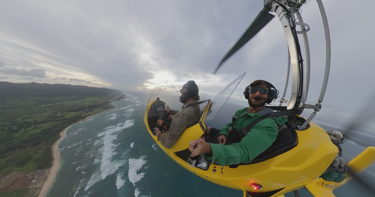Oahu: Gyroplane Flight over North Shore of Oahu Hawaii | GetYourGuide