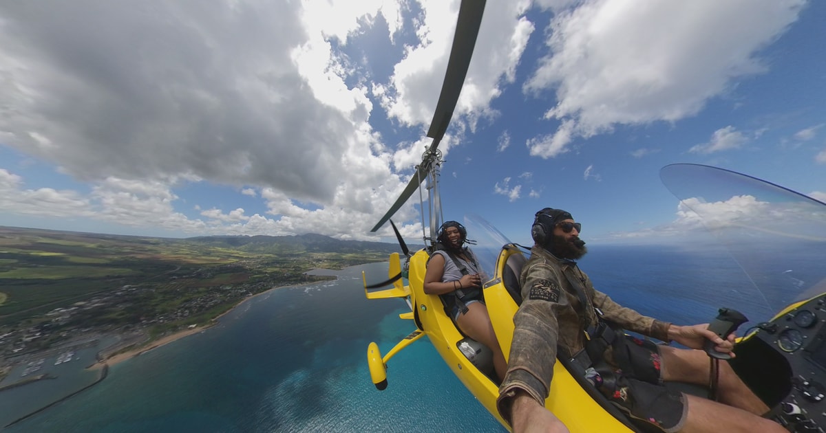 Oahu: Gyroplane Flight over North Shore of Oahu Hawaii | GetYourGuide