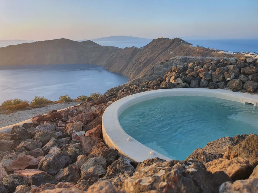 Santorini: Volcanic Hot-Tub Experience with Caldera Views | GetYourGuide