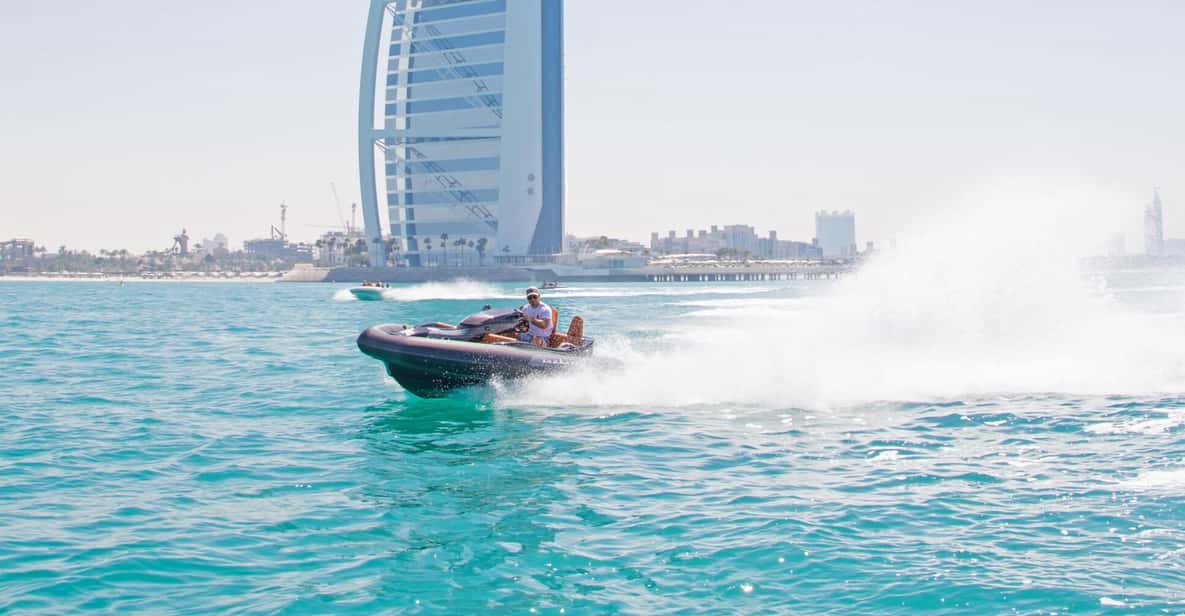 Dubai: Self-Drive SeaKart Boat Tour with Drinks and Photos | GetYourGuide