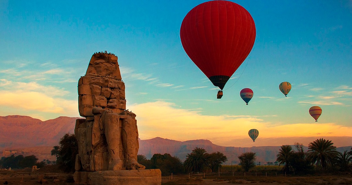 Luxor: Sunrise Hot Air Balloon Ride Over The West Bank | GetYourGuide