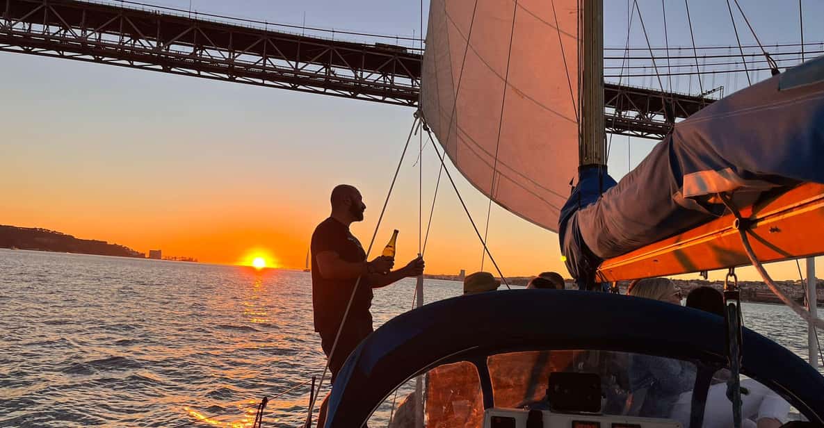 Lisbon: Private Sunset Sailboat Tour with Welcome Drink | GetYourGuide