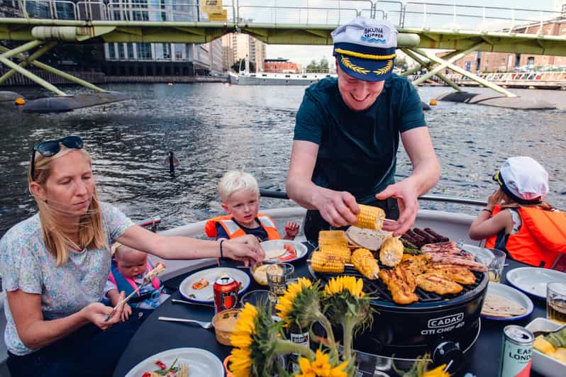London: BBQ Boat Lunch / Dinner Historical Guided Docklands | GetYourGuide