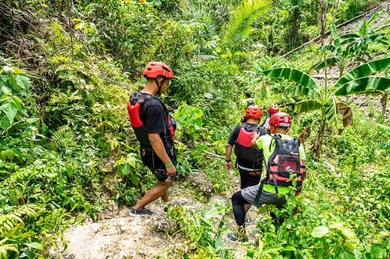 From Cebu: Oslob Whale Shark Snorkeling and Canyoning Tour | GetYourGuide