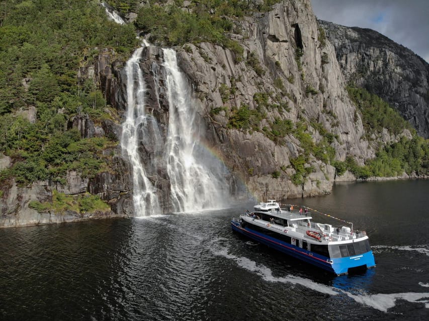 Stavanger: Scenic Fjord Cruise to Lysefjord and Preikestolen | GetYourGuide