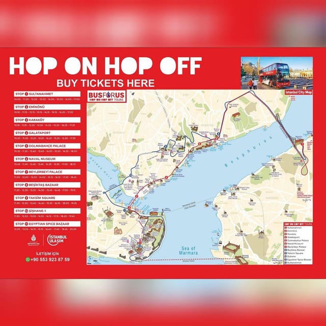 İstanbul: tour in autobus Hop-on Hop-off a due piani per 2 giorni ...