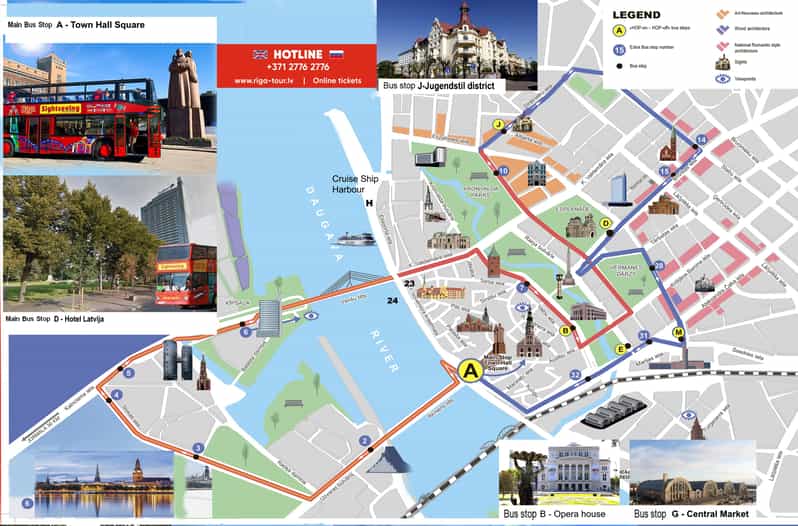 Riga: Red Bus Hop-on-hop-off Grand Tour | GetYourGuide