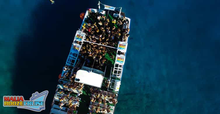 Malia: Booze Cruise Boat Party with Live Dj | GetYourGuide