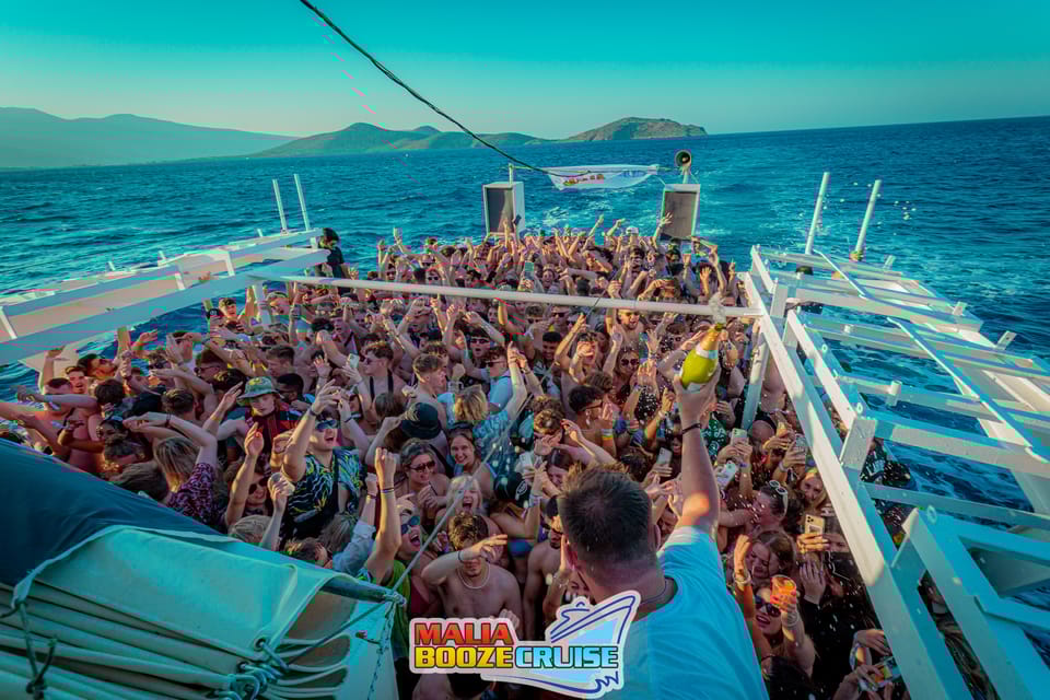 Malia: Booze Cruise Boat Party with Live Dj | GetYourGuide