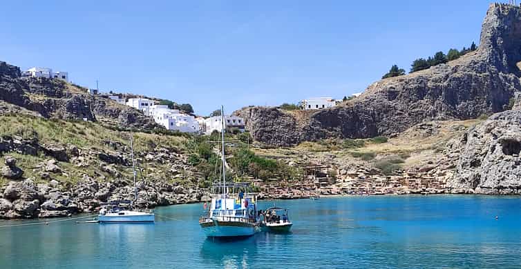 Lindos: Rhodes South-East Coast Cruise with Swim Stops | GetYourGuide