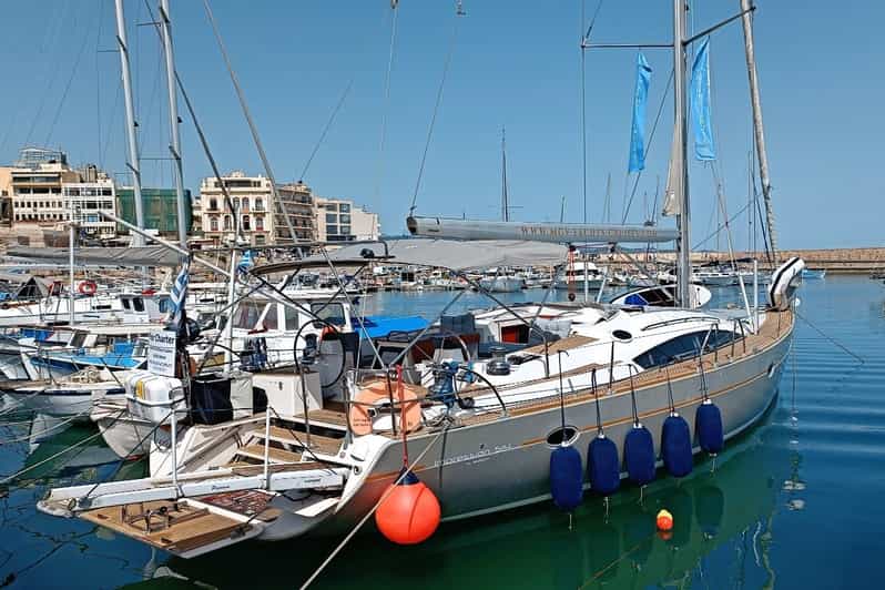 Heraklion: Ostrov Dia Luxusní výlet na plachetnici s výhledem na západ ...
