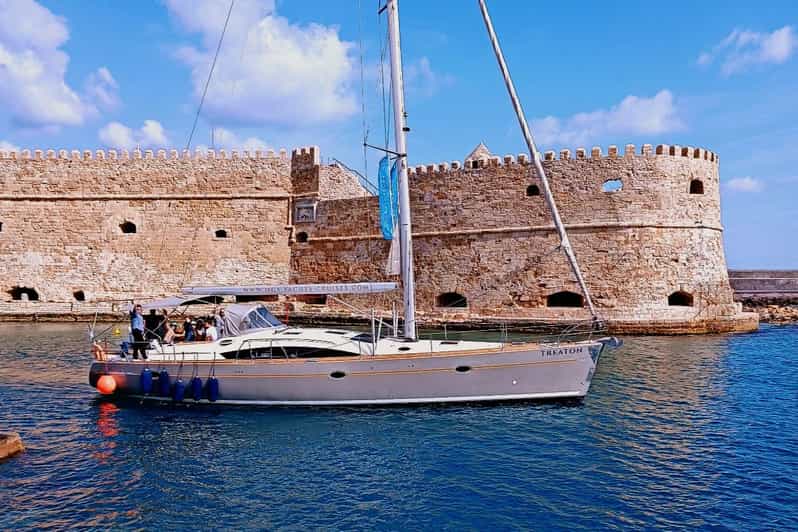 Heraklion: Ostrov Dia Luxusní výlet na plachetnici s výhledem na západ ...