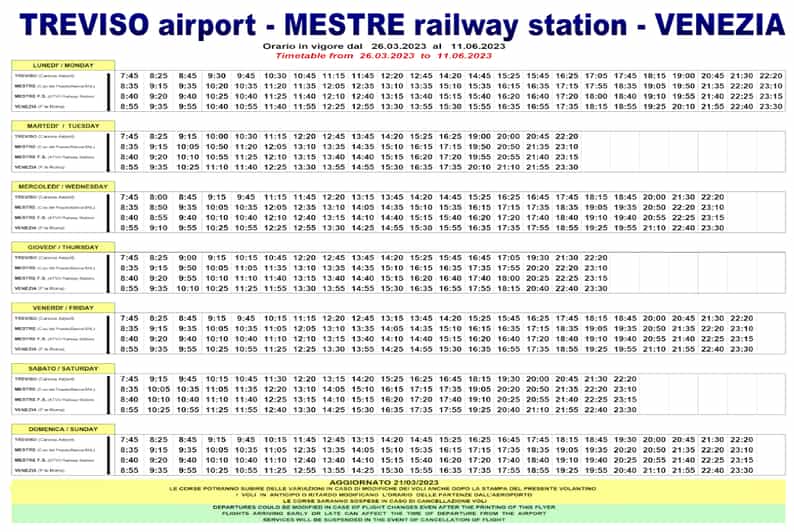 Treviso Airport to Mestre and Venice by Express Bus | GetYourGuide