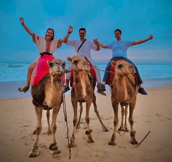 Tanger: Achakar Beach Sunset Camel Ride & Marokkaans diner | GetYourGuide
