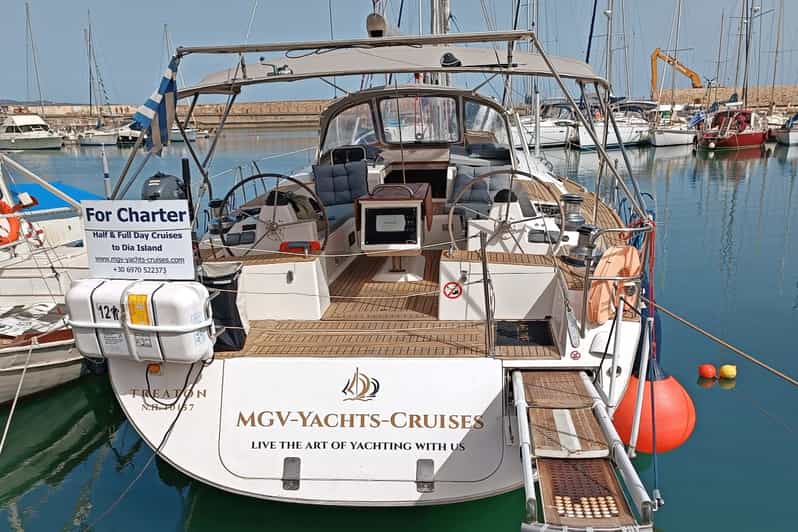 Heraklion: Ostrov Dia Luxusní výlet na plachetnici s výhledem na západ ...