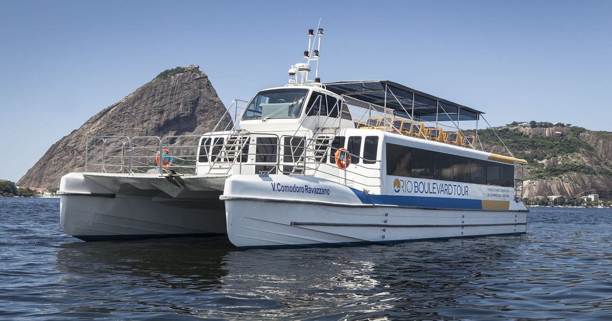 Rio: Boottocht Guanabara Baai per Catamaran met audiogids | GetYourGuide