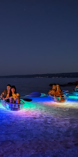 Split: Illuminated Evening Guided Kayaking Tour | GetYourGuide