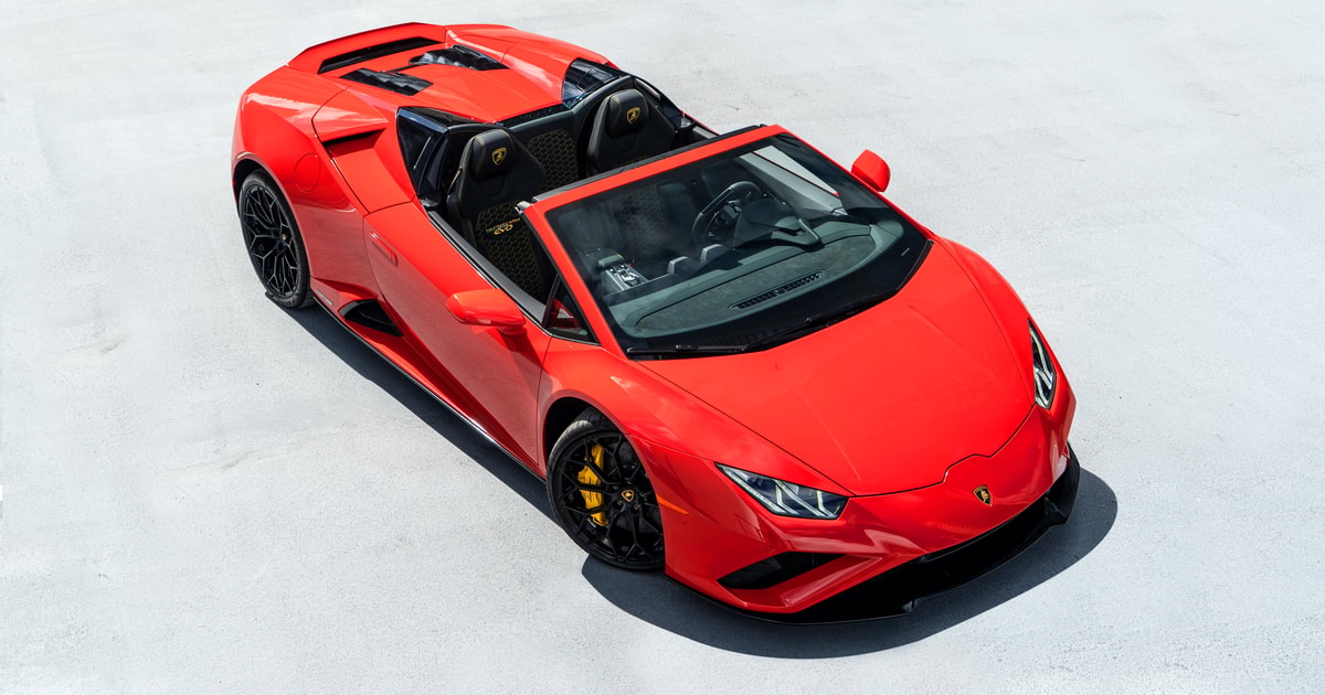Miami: Lamborghini Huracan EVO Spyder Supercar Tour | GetYourGuide