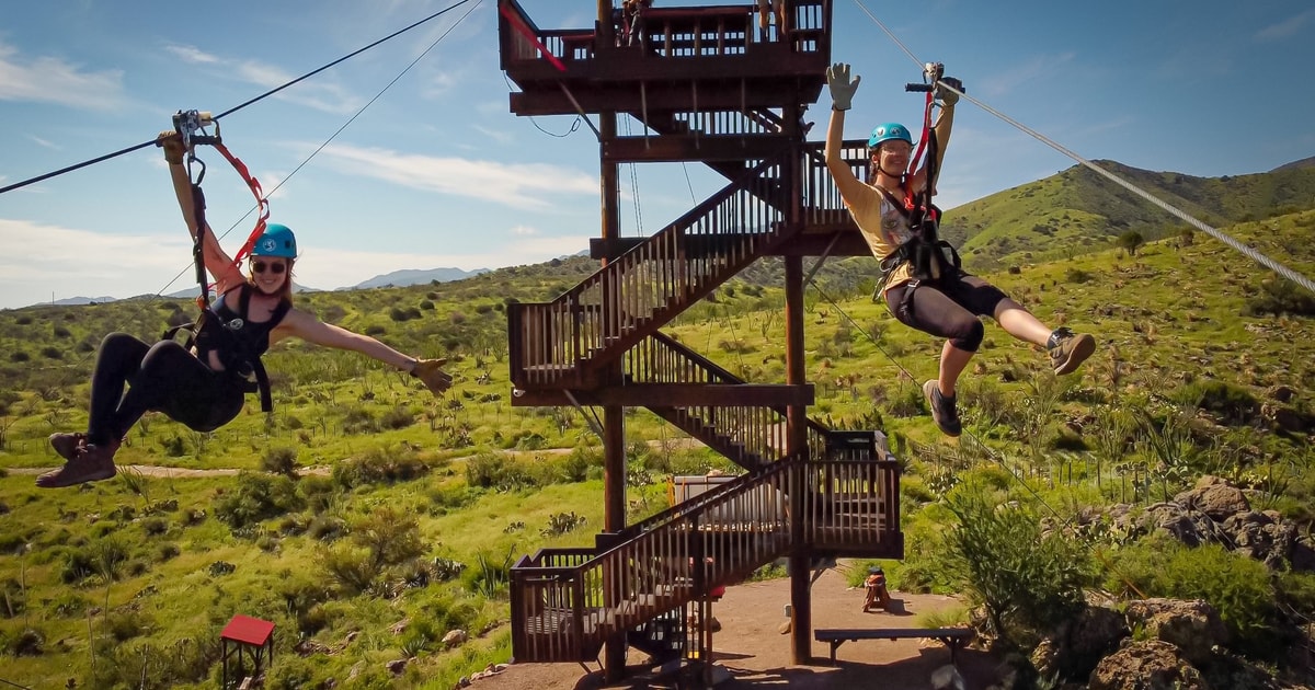Tucson: 5 vonalas Zipline pálya a Sonoran sivatag felett | GetYourGuide