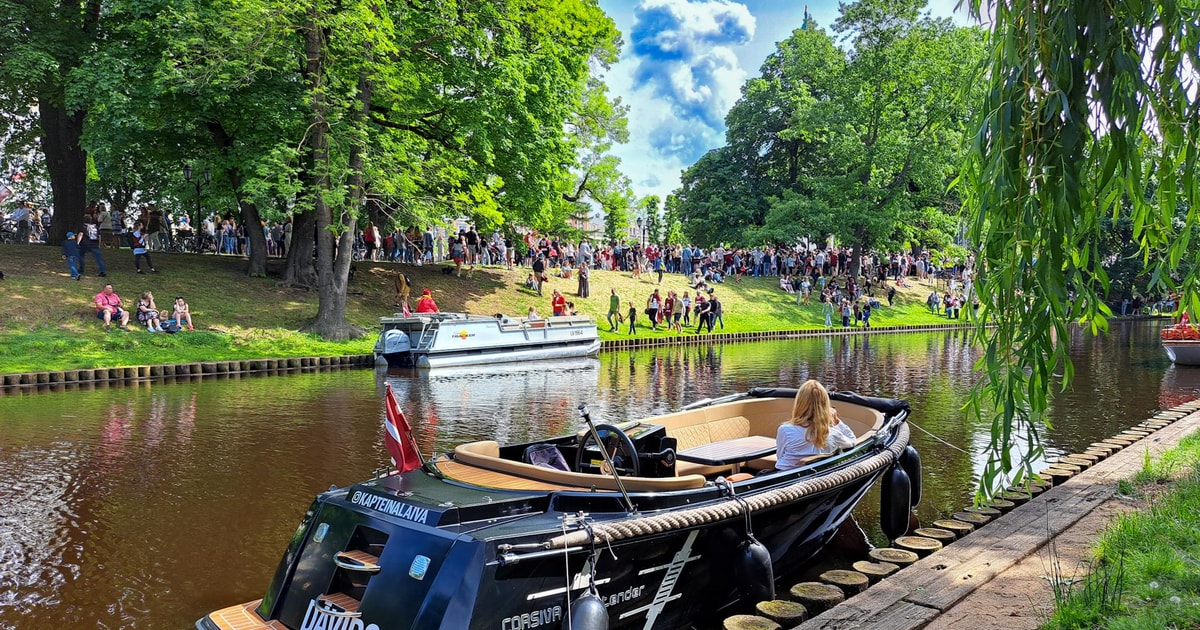 Riga: Private Boat Tour City Canal and Daugava River | GetYourGuide