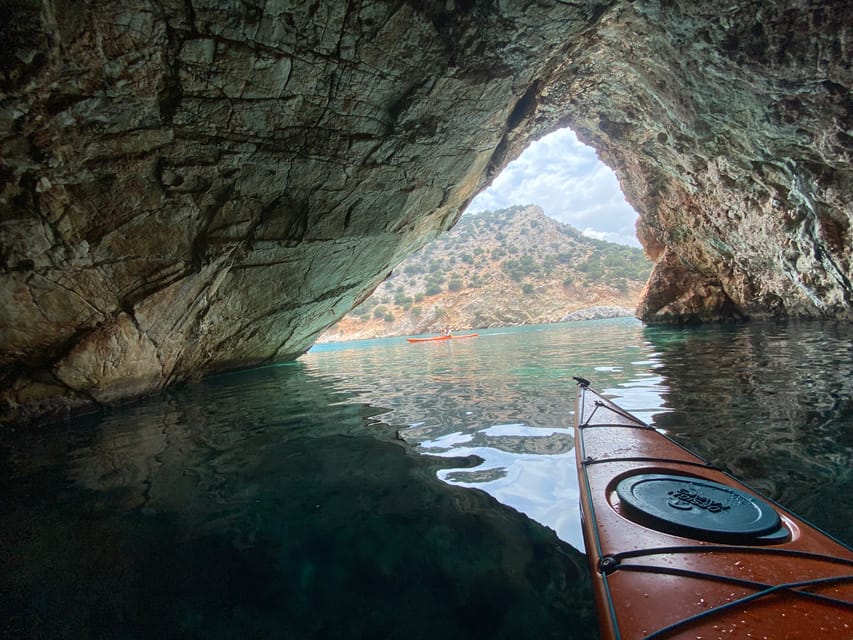 Naxos: Rhina Cave and Coastline Sea Kayaking Tour | GetYourGuide