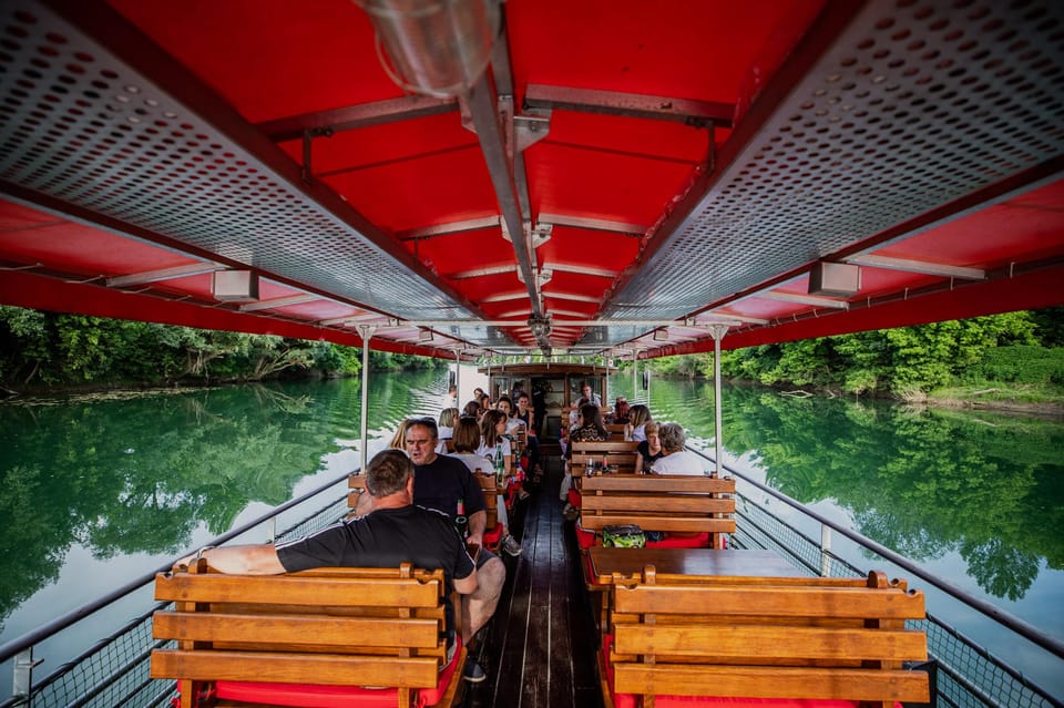 River Boat Tour in Žitna lađa with food and drinks tasting | GetYourGuide