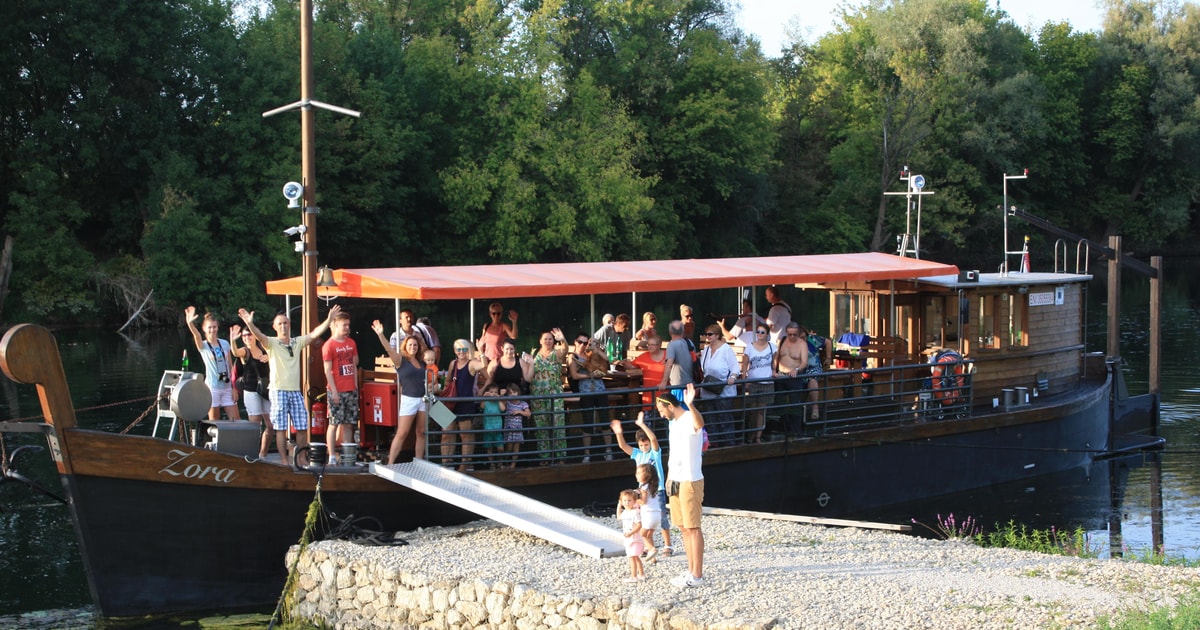 River Boat Tour in Žitna lađa with food and drinks tasting | GetYourGuide