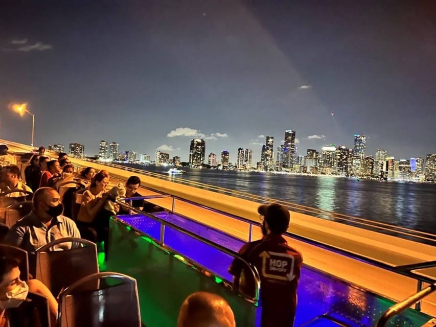 Miami: Open-top Bus Sightseeing Night Tour with Live Guide | GetYourGuide
