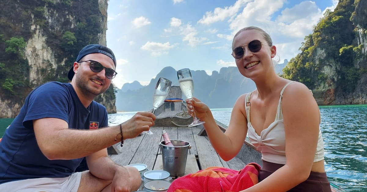 Khao Lak: Cheow Lan Lake Romantic Sunset Cruise with Drinks | GetYourGuide