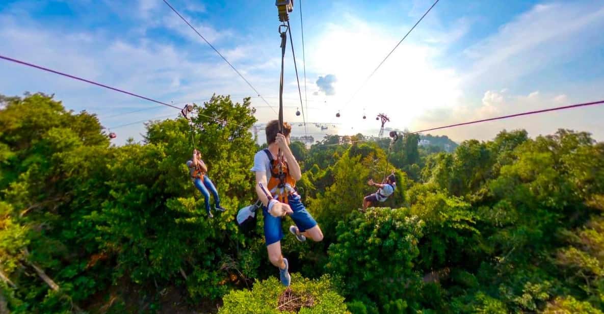 Σιγκαπούρη: Sentosa Mega Adventure Park Zipline Ticket | GetYourGuide
