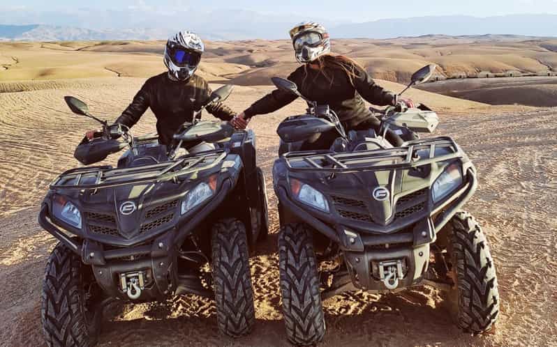 Quad bike tour in Agafay desert views with moroccan tea | GetYourGuide