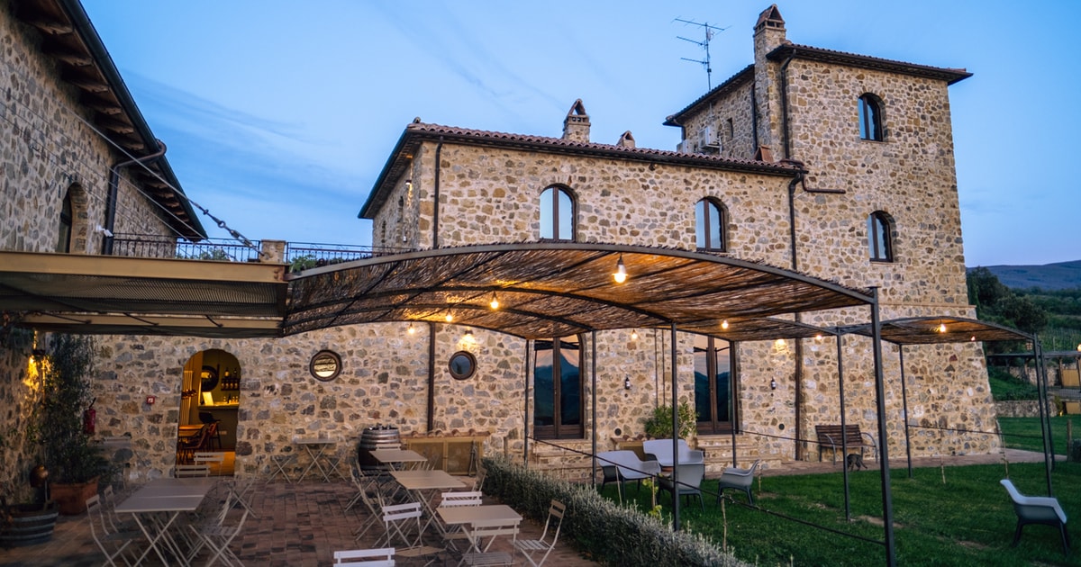 Aperitif on the Terrace of Podere Montale at Sunset | GetYourGuide