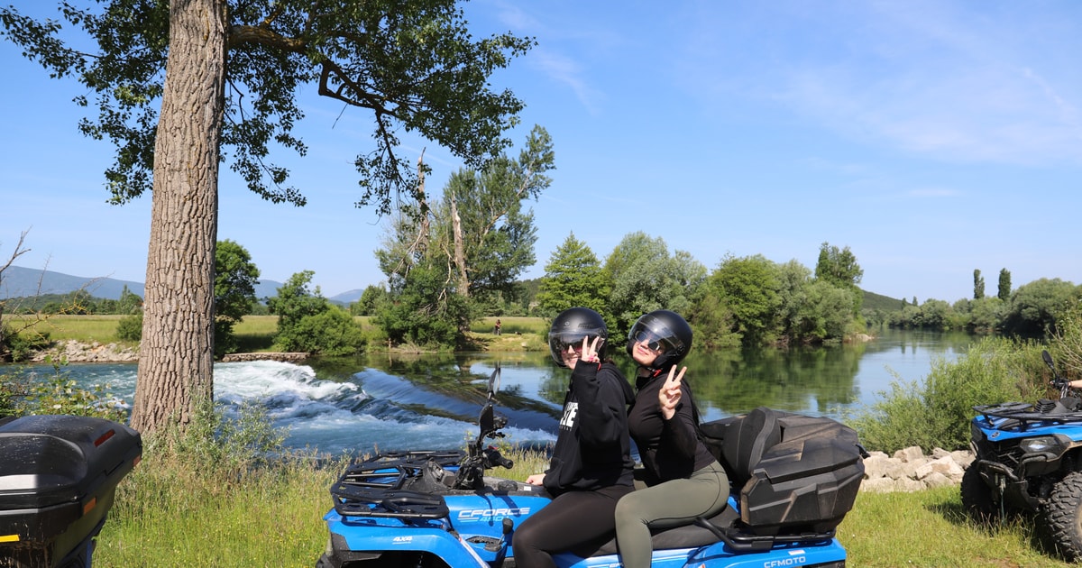 Fra Split: Tre floder på quad med svømning og frokost | GetYourGuide