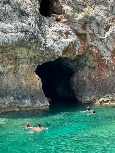 Chania: Menies Beach & Chironisia Bay Cruise with Snorkeling | GetYourGuide