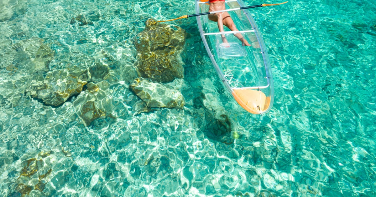 Transparent kayak sunset tour | GetYourGuide