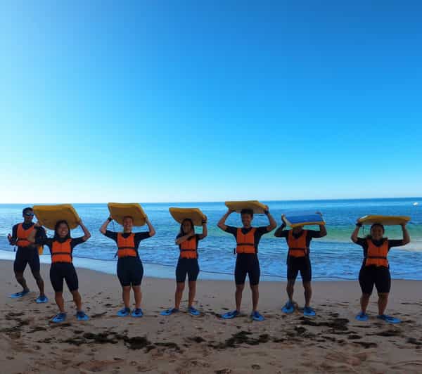 Faro: Benagil Cave Bodyboard Tour with Beach & Trail Visit | GetYourGuide