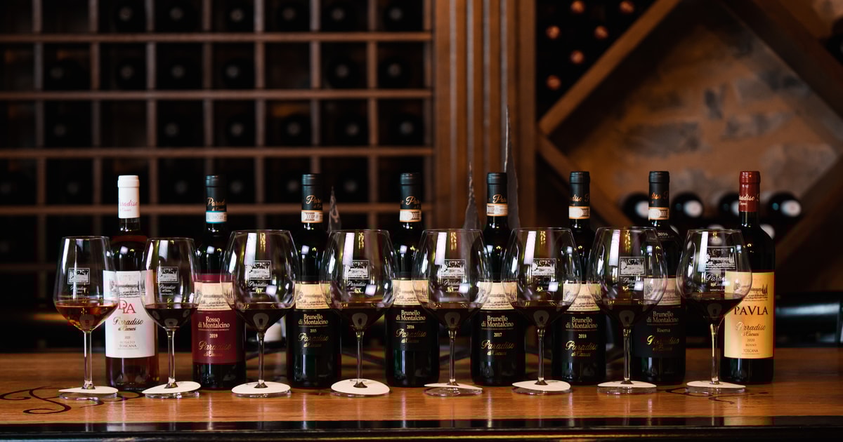 Dégustation privée VIP de vins de Montalcino au Paradiso avec dîner ...