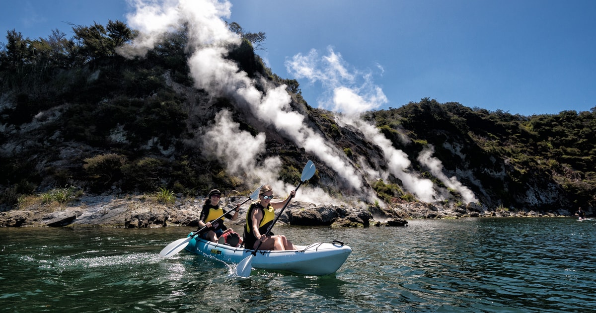 Rotorua: Waimangu Valley Walk and Steaming Cliffs Kayak Tour | GetYourGuide