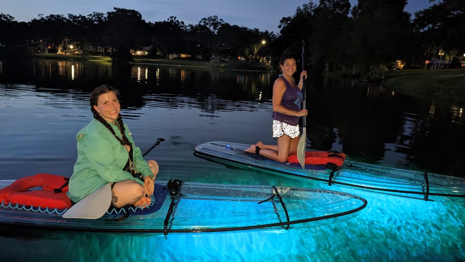 Orlando: LED Night Glow Clear Kayak or Paddleboard Tour | GetYourGuide