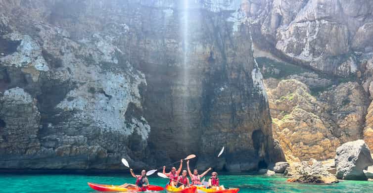 Jávea: Cala Portixol Kayak Tour with Snorkel & Cliff Jumping | GetYourGuide