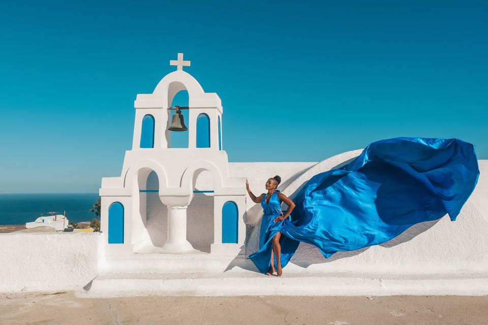 Flying Dress Santorini Photoshoot | GetYourGuide