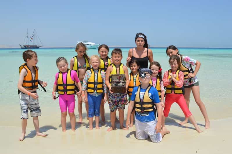 Hurghada: Pirates Sailing Boat to Orange Bay with Transfers | GetYourGuide