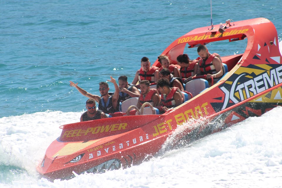 Hersonissos: Jet Boat Tour with Snorkeling | GetYourGuide