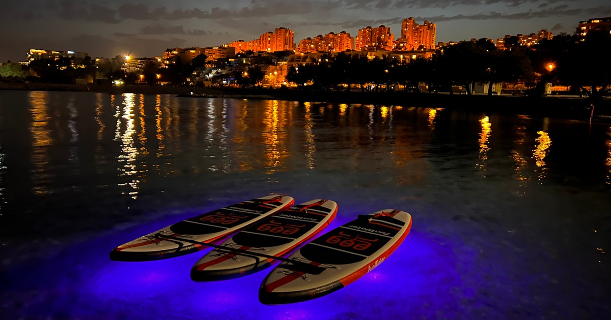 Split: Glow-in-the-dark Sunset Stand-Up Paddle Board Tour | GetYourGuide