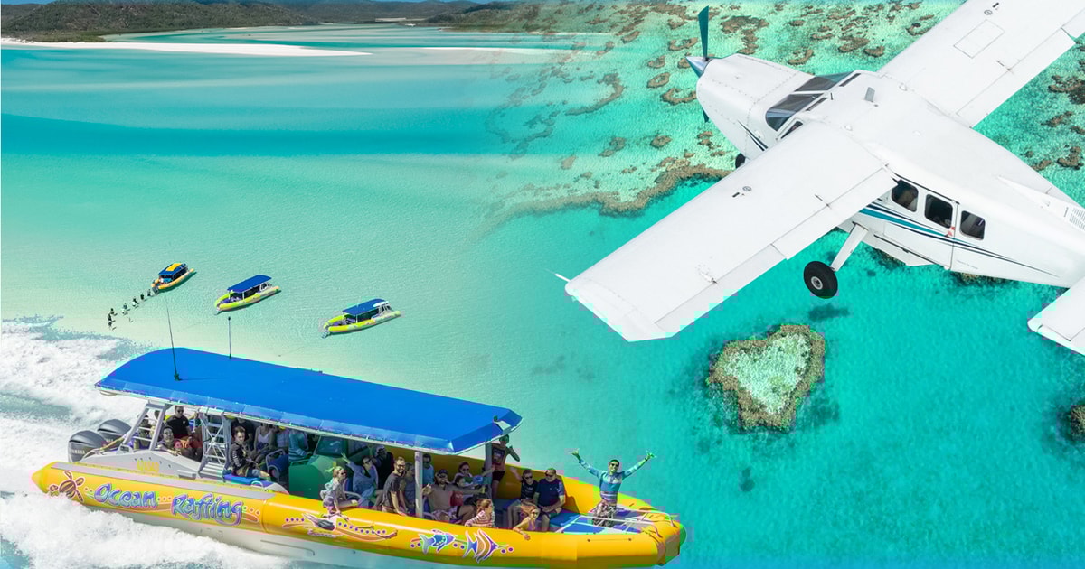 Whitsundays: Ocean Rafting Fly Raft Tour with snorkelling | GetYourGuide