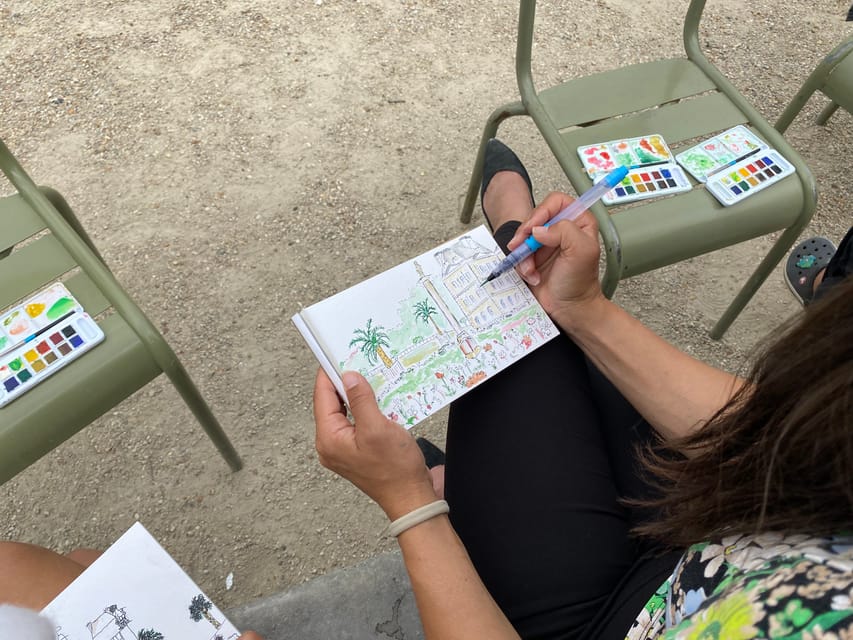 A watercolor art class in a typical place in Paris | GetYourGuide