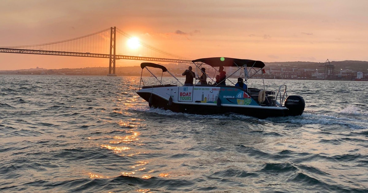 Lisbon: 2-Hour Private Boat Tour with 6 bottles of Champagne | GetYourGuide